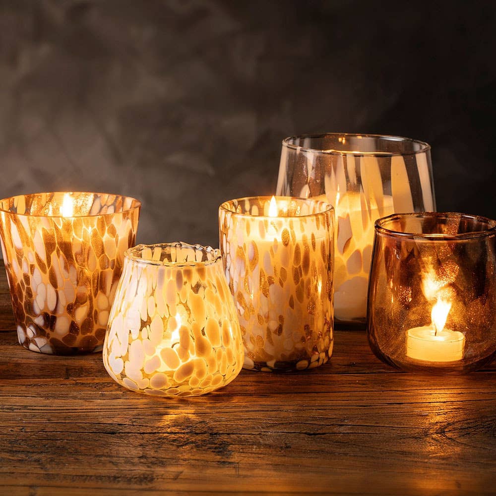 Confetti Glass Candle — Amber Spruce – Whearley & Co.